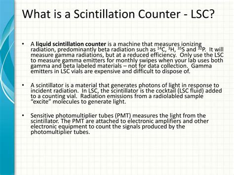 Ppt Radiation Safety Training Beckman® Ls 6500 Liquid Scintillation Counter Powerpoint