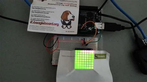 BeagleBone Black Plot Analog Sensor On Adafruit Bi Color LED Matrix Element Community