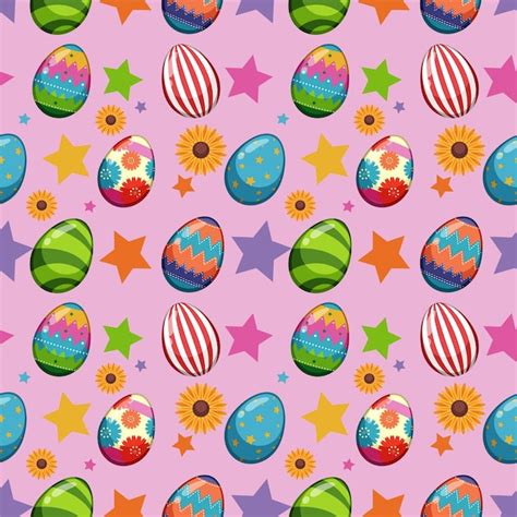 Premium Vector Colorful Easter Egg Pattern
