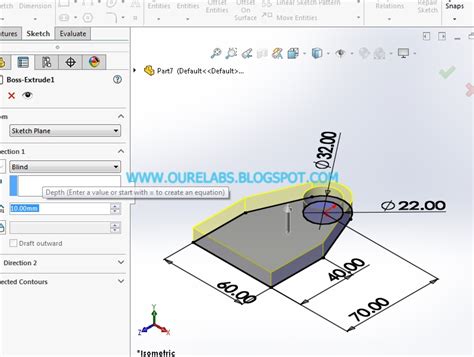 Solidworks Drawing Step By Step Procedure Ourengineeringlabs