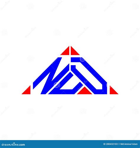 Nud Letter Logo Creative Design With Vector Graphic Nud Simple And