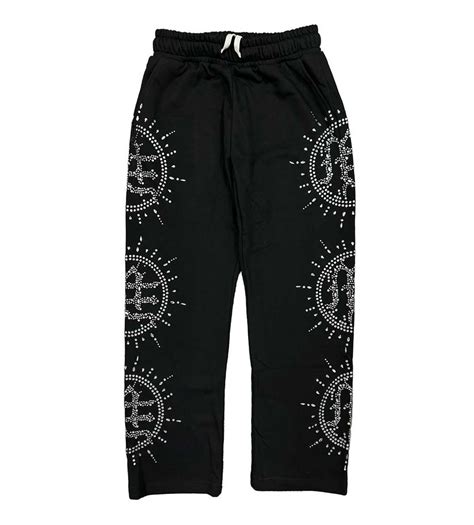 Mixed Emotions Eclipse Rhinestone Sweatpants Black Restock Ar
