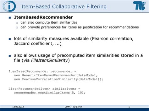 Introduction To Collaborative Filtering With Apache Mahout Ppt