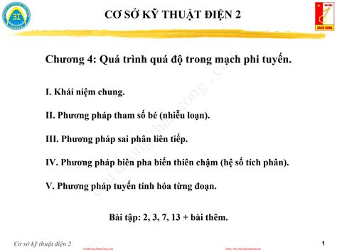 SOLUTION: Ly thuyet mach 2 nguyen viet son chuong 4 qua trinh qua do trong mach phi tuyen ...