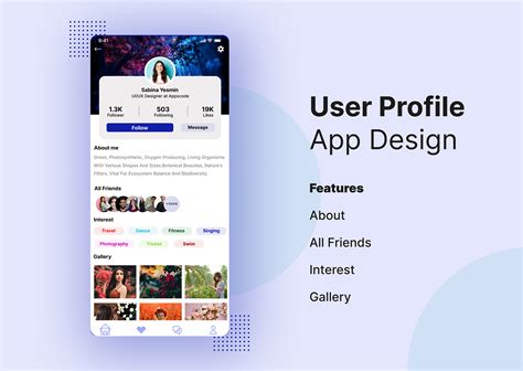 A User Profile Ui Design Behance A User Profile Ui Design Behance