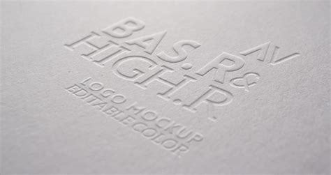 Embossed Logo Mock Up Template Psd Mock Up Templates Pixeden