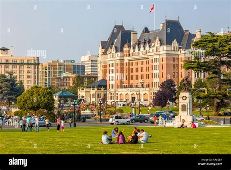 The Fairmont Empress Hotel In Victoria Known As The Garden City On