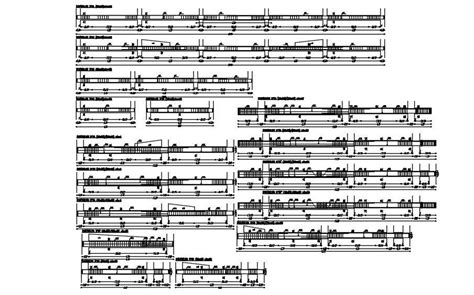 Autocad 2d Drawing Of Reinforcement Details Of The Strip Foundation Cad File Dwg File Cadbull