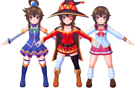 Next 3d Model Megumin From Konosuba Wip By Banchouforte On Deviantart