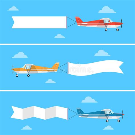 Airplane Banner Vector At Getdrawings Free Download