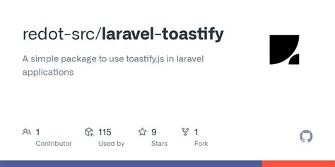 Github Redot Src Laravel Toastify A Simple Package To Use Toastify Js In Laravel Applications