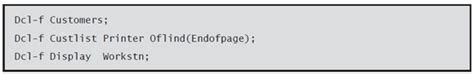 programming in ile rpg using declarations mc press online