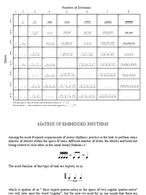 Embedded Matrix 1 Pdf Rhythm Handedness