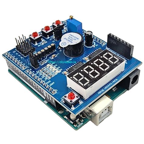 Multi Function Shield For Arduino Uno R3 R4 Mega 4 Digit 7 Segment Led Display Surface Mount