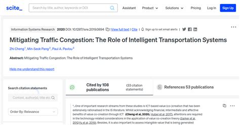 Mitigating Traffic Congestion The Role Of Intelligent Transportation Systems