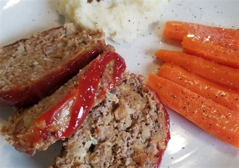 Half An Hour To Cooking Tasty Meatloaf Ground Beef And Sweet Sausage