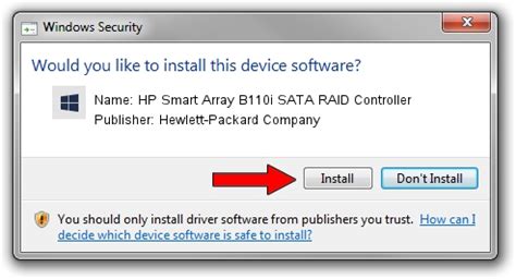 Download And Install Hewlett Packard Company HP Smart Array B110i SATA RAID Controller Driver