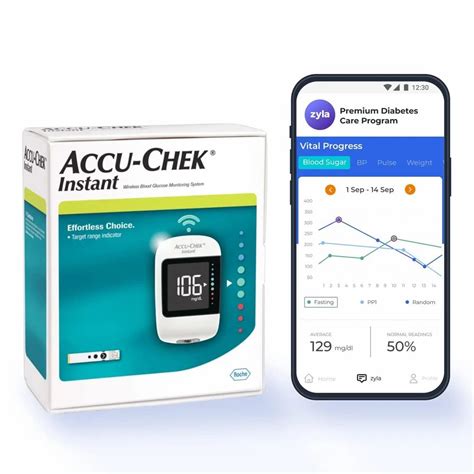 11 333 Mmoll Accu Chek Instant Blood Glucose Glucometer With