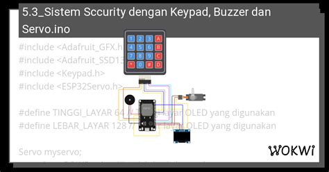 5 3 Sistem Sccurity Dengan Keypad Buzzer Dan Servo Ino Copy Wokwi