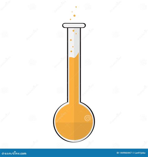 Isolated Volumetric Flask Image Stock Vector Illustration Of Medical