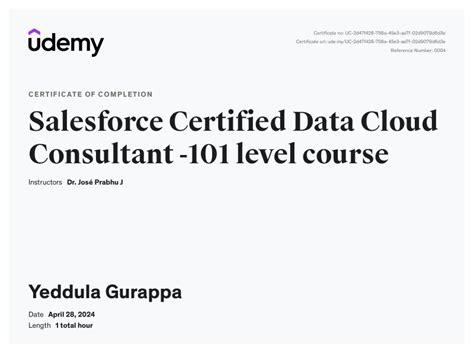 Yeddula Gurappa On Linkedin Datacloudconsultant Salesforce Udemy