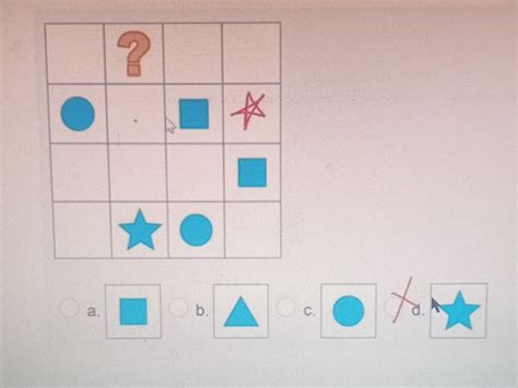 What Shape Should Go In The Top Left Cell StudyX
