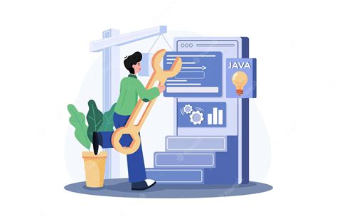 Premium Vector Application Development Illustration Concept