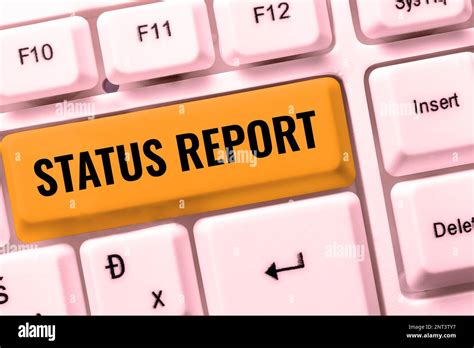 Text Caption Presenting Status Report Business Showcase Update Summary