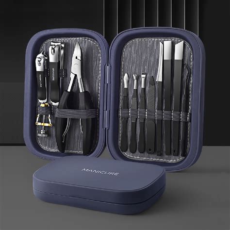 Jual Manipedi Manicure Pedicure Premium Set 12 Pcs Box Alat