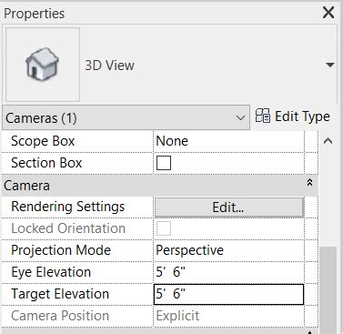 Camera Settings Autodesk Revit Perspective Views ZenTek Consultants