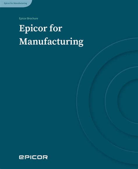 Epicor Erp Manufacturing Overview Ctnd Website
