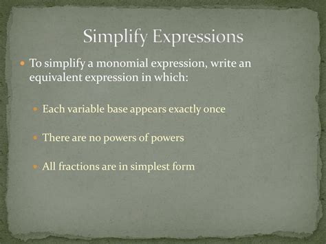 Ppt Multiplying Monomials Powerpoint Presentation Free Download Id