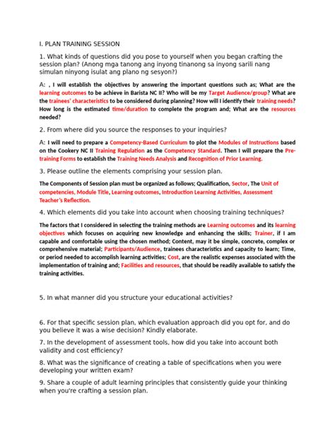 Written Report Plotting Of Qanda Pdf Educational Assessment Evaluation