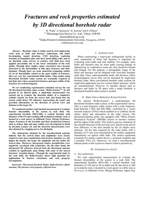 Pdf Fractures And Rock Properties Estimated By 3d Directional