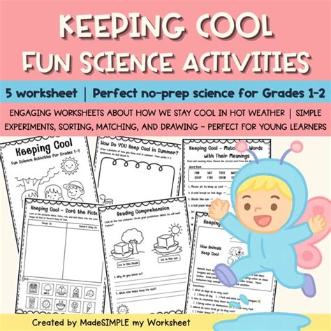 Keeping Cool Science Worksheets Heat And Weather Activities Grades 1 2