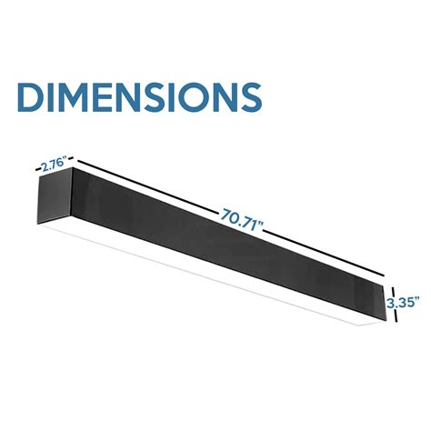 6 Ft Led Linear Fixture 6600 Lumens 60w Cct Selectable 120 277v