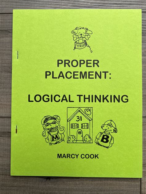 proper placement logical thinking marcy cook math