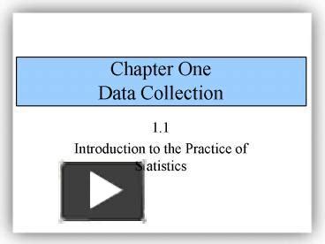 PPT Chapter One Data Collection PowerPoint Presentation Free To View Id D MmYyZ