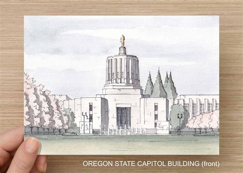Oregon Capitol Building Salem Art Deco Architecture Government