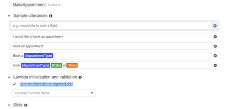 Aws Lex Codehook Lambda Function Net Example Stack Overflow