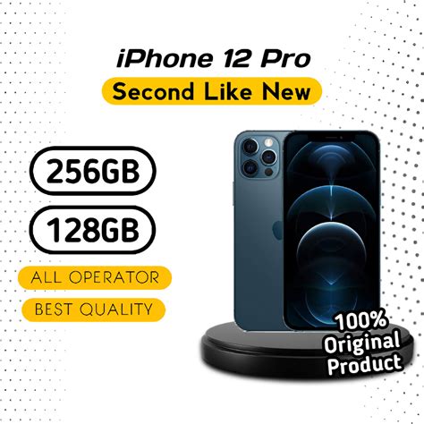 Jual Ip 12 Pro 256gb 128gb Second Mulufullset Bergaransi Shopee Indonesia