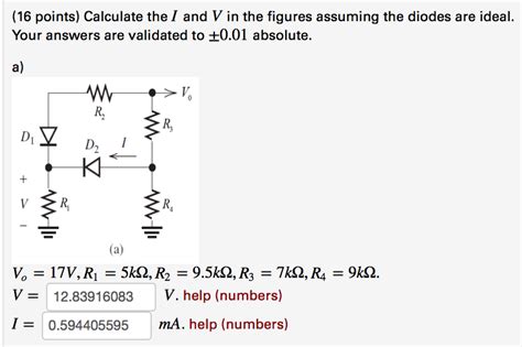 Solved Calculate I And V Please Neither Value Is Zero And Chegg Com