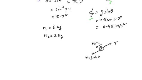 Solved There Are Two Masses With Unequal Weight The Masses Are Tied