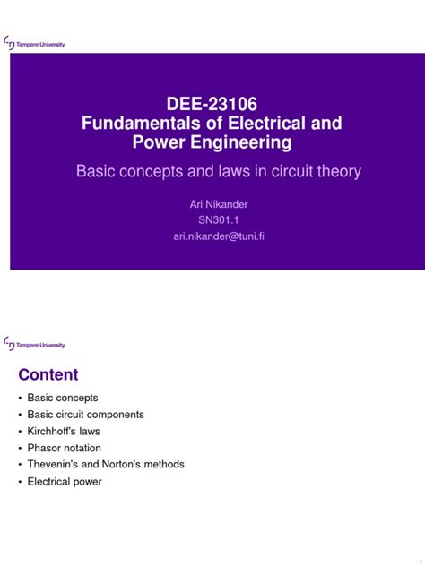 l1 basic circuit theory pdf pdf inductance ac power
