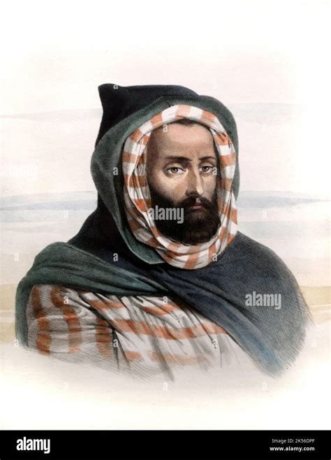 Portrait Of Algerian Emir Abdelkader Abd El Kader Or Abdelkader Ibn
