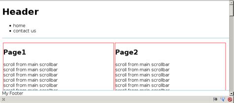 Javascript Scroll 2 DIV Contents Main Content With Browser S Main Scrollbar Stack Overflow