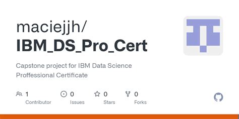 GitHub Maciejjh IBM DS Pro Cert Capstone Project For IBM Data Science Proffessional Certificate
