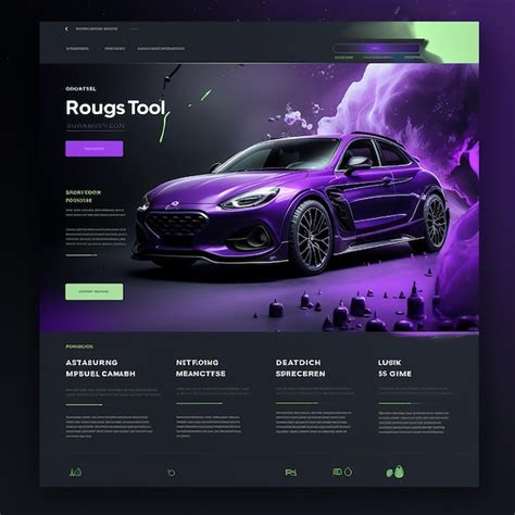 Premium Vector High Resolution Ui Car Detailing Landing Page