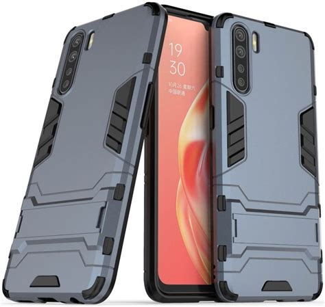 Oppo A Hoesje Shock Proof Back Cover Met Kickstand Blauw Gsmpunt Nl