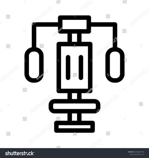 Chest Press Line Icon Illustration Vector Stock Vector Royalty Free 2028887180 Shutterstock